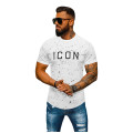 Vyriški balti marškinėliai Icon - O/P1289Z | Pirktukas™