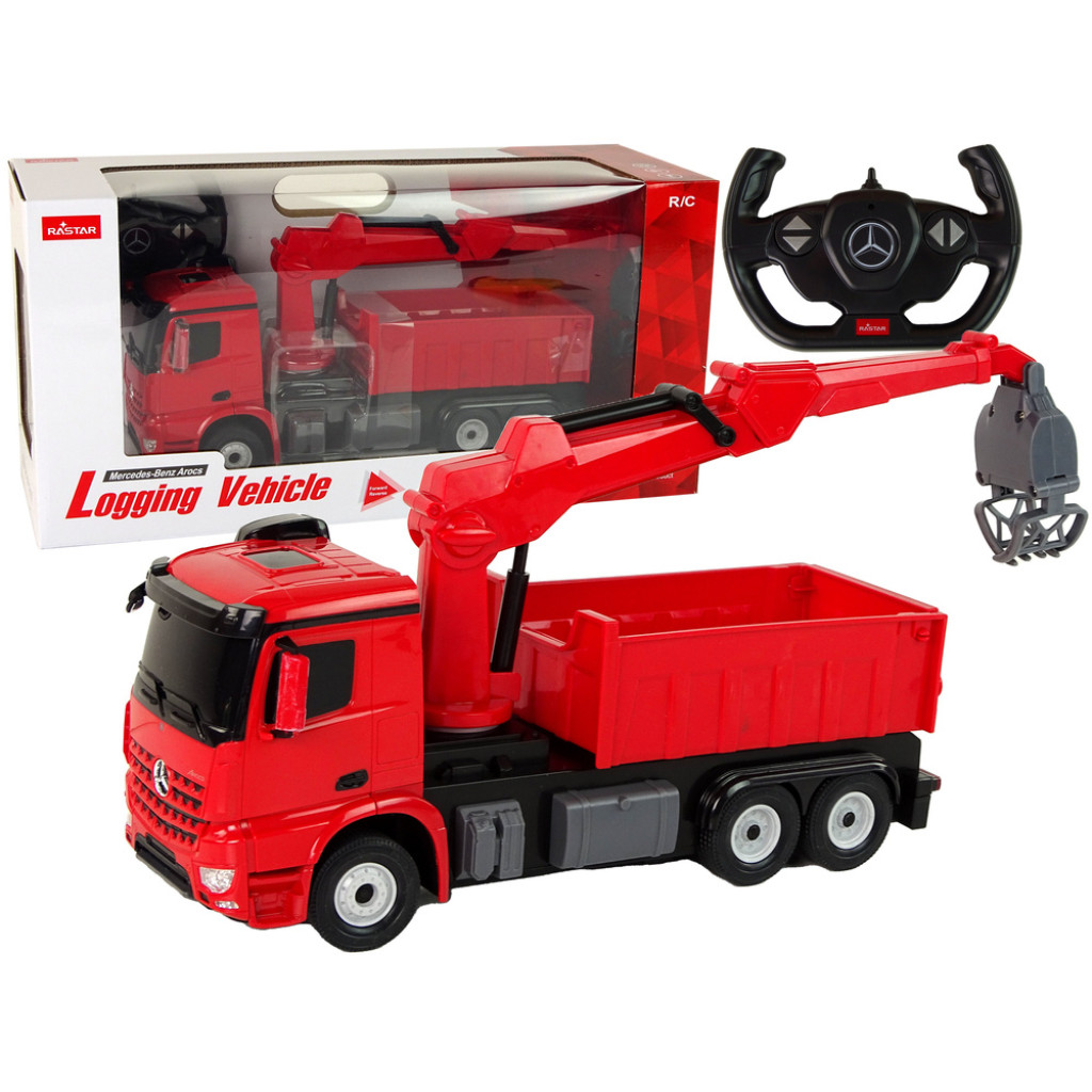 Mercedes Rastar Grab Truck Raudona - 15276 | Pirktukas™