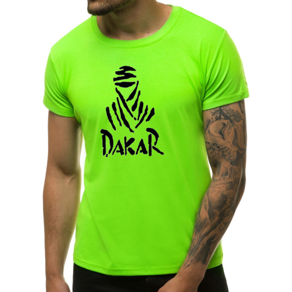 Neon green men s t-shirt Dakar | Pirktukas™